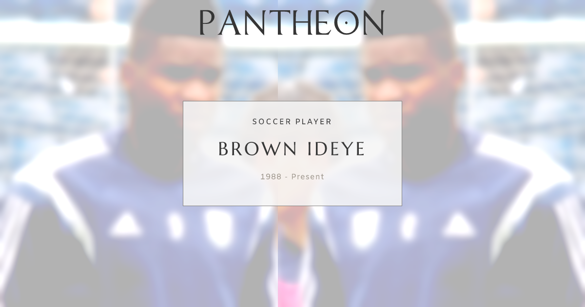 Brown Ideye Biography | Pantheon