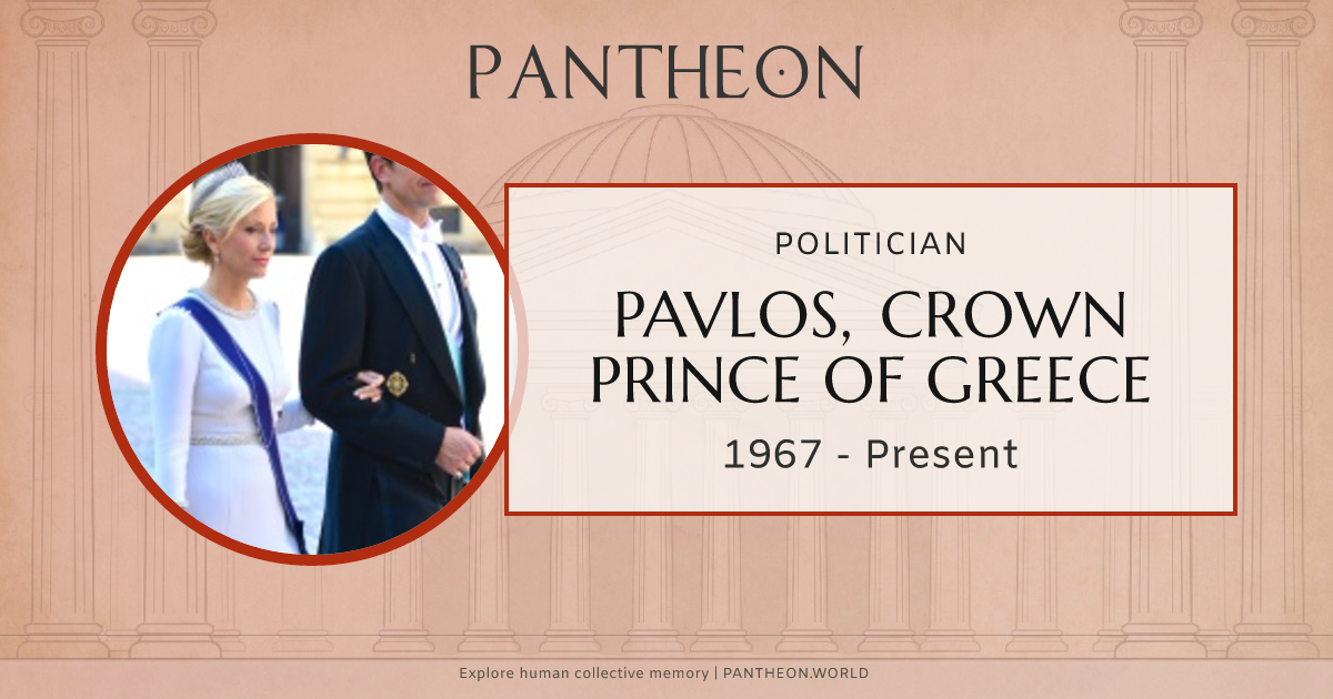 Pavlos, Crown Prince of Greece Biography | Pantheon