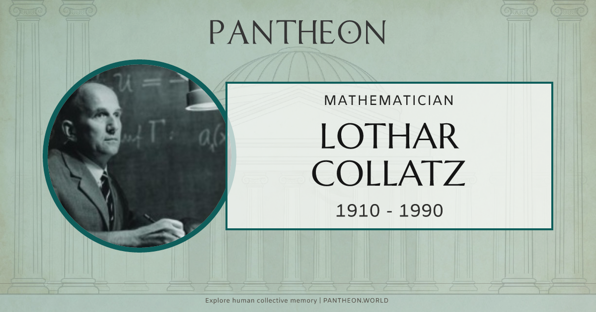 Lothar Collatz Biography | Pantheon