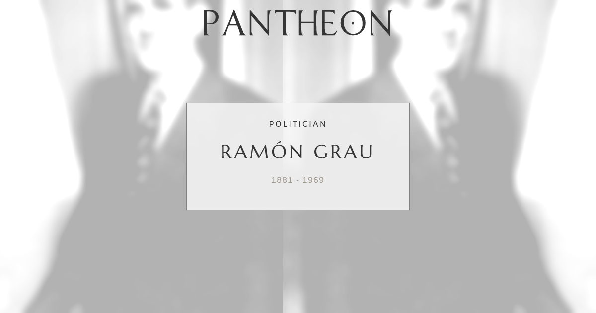 Ramón Grau Biography | Pantheon