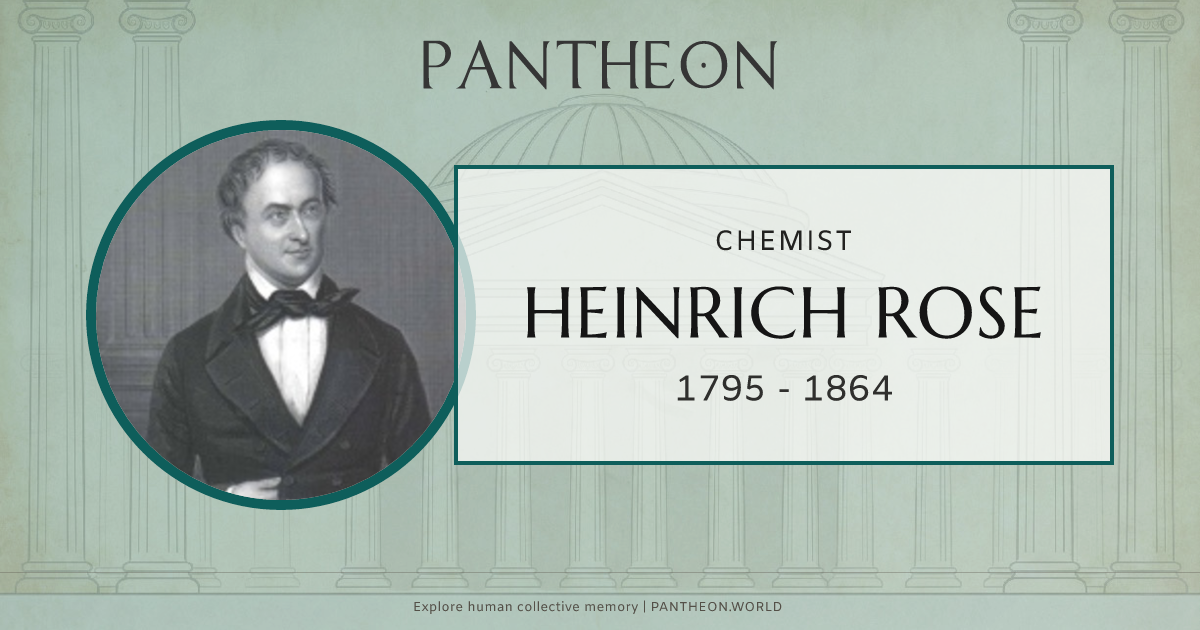 Heinrich Rose Biography | Pantheon