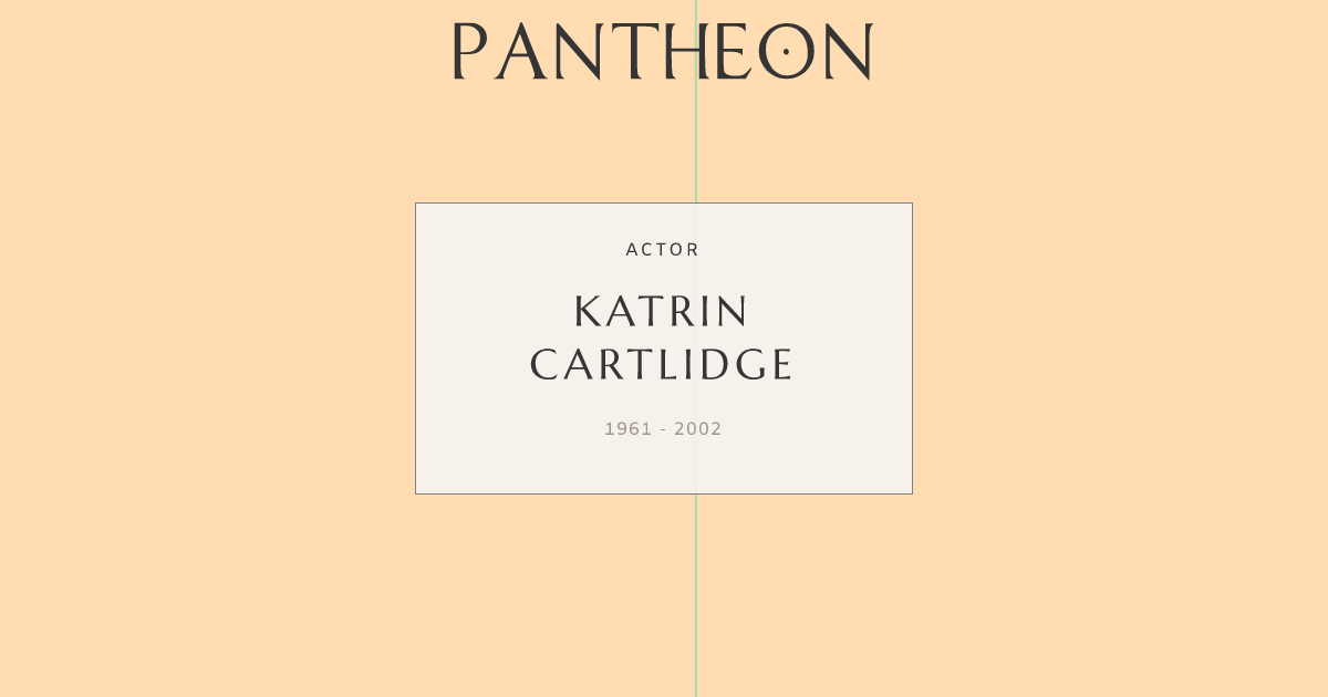 Katrin Cartlidge Biography | Pantheon