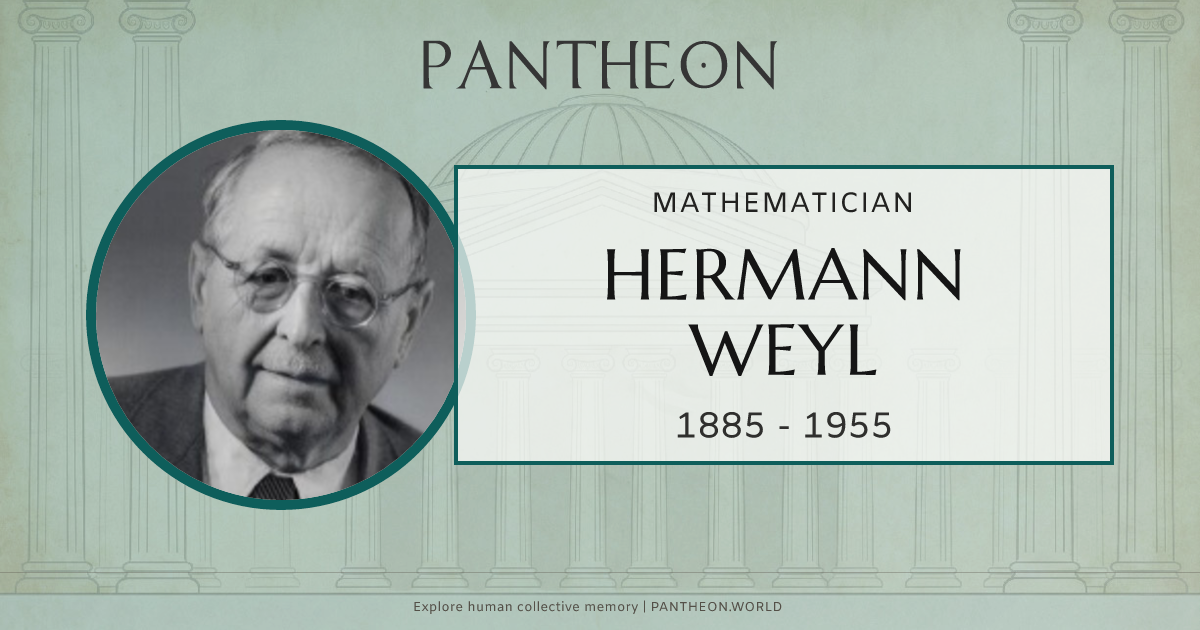 Hermann Weyl Biography | Pantheon
