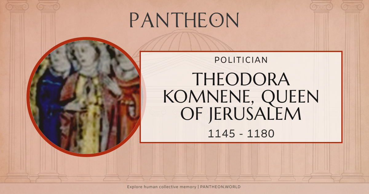 Theodora Komnene, Queen of Jerusalem Biography | Pantheon