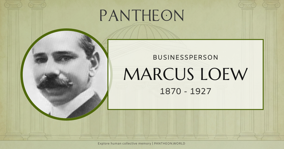 Marcus Loew Biography | Pantheon