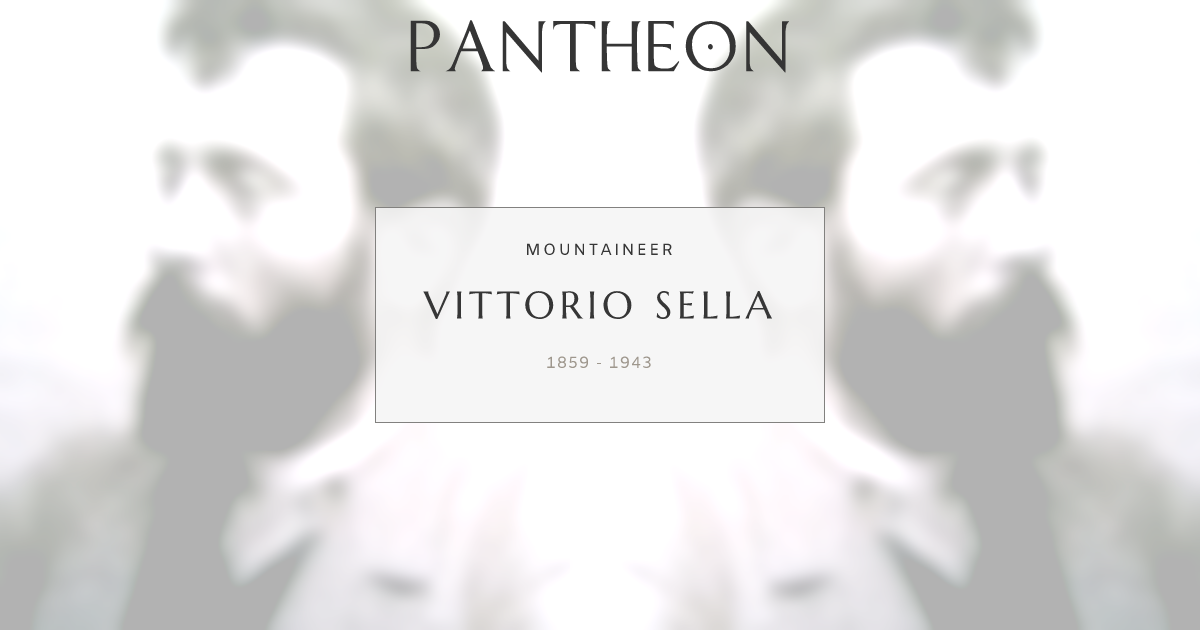 Vittorio Sella Biography | Pantheon