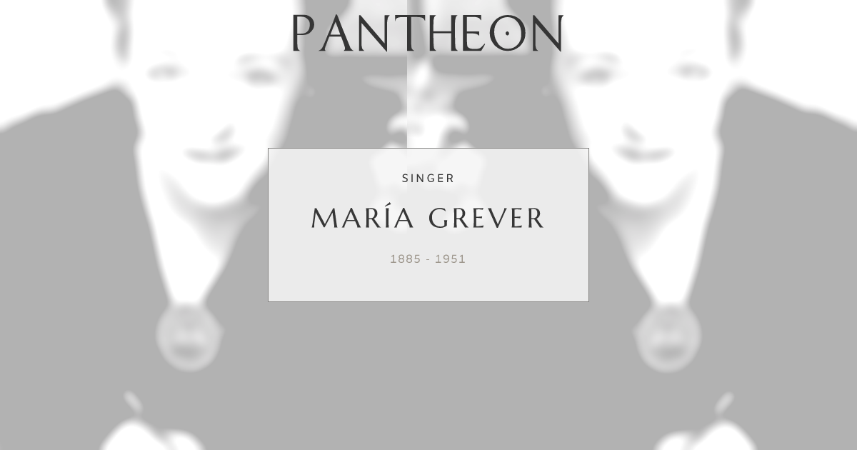 María Grever Biography | Pantheon