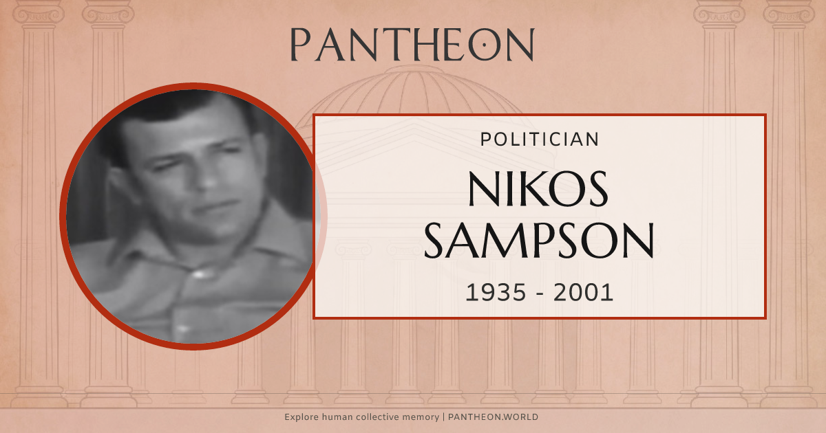 Nikos Sampson Biography | Pantheon