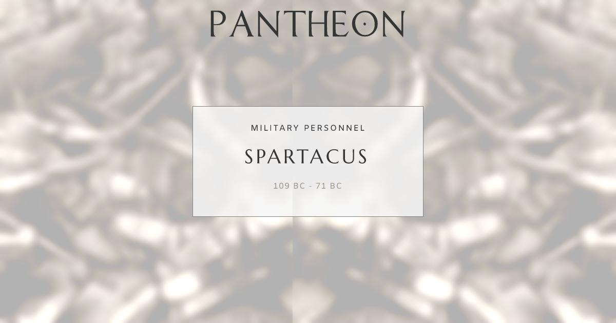 Spartacus Biography | Pantheon