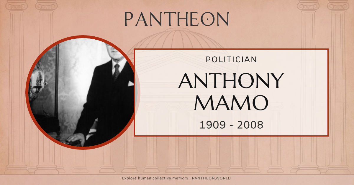 Anthony Mamo Biography | Pantheon