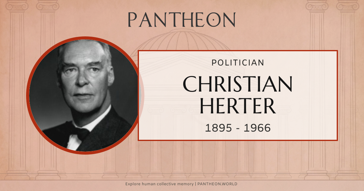 Christian Herter Biography | Pantheon