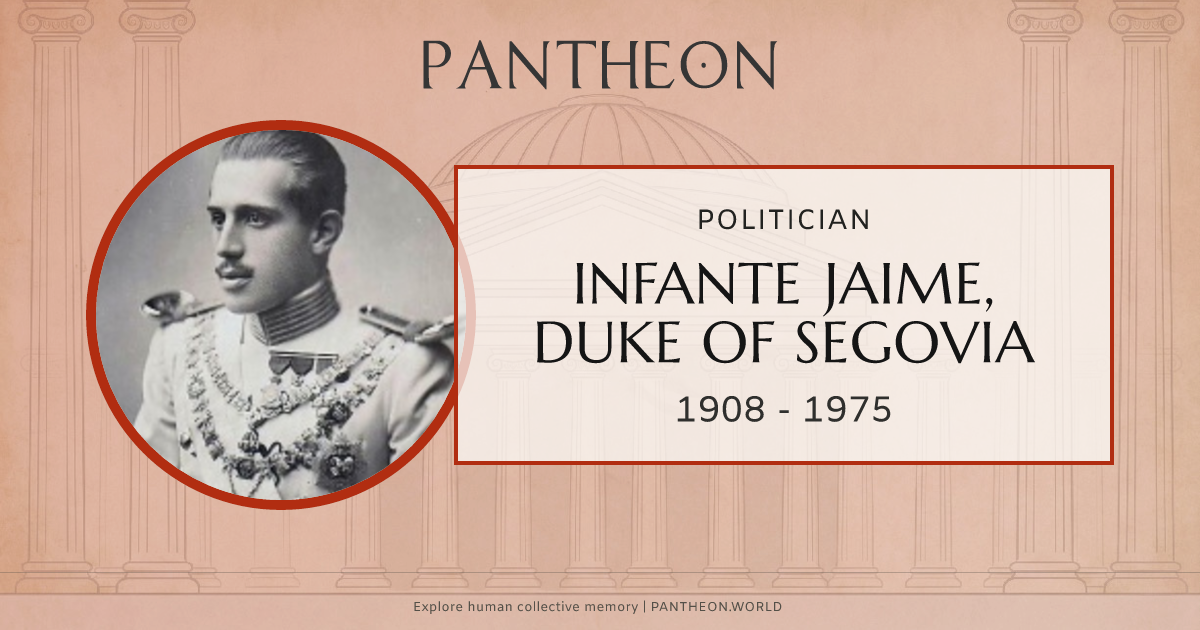 Infante Jaime, Duke of Segovia Biography | Pantheon
