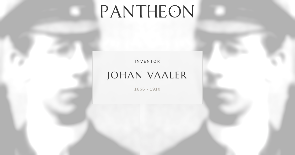 Johan Vaaler Biography | Pantheon