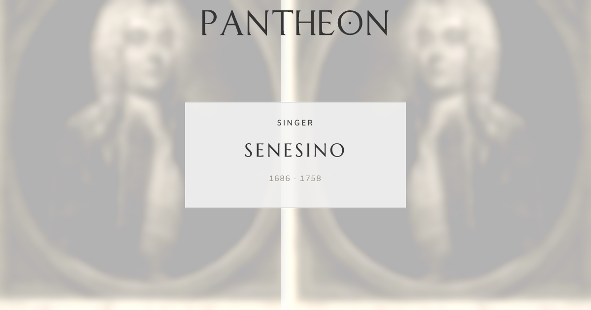 Senesino Biography | Pantheon