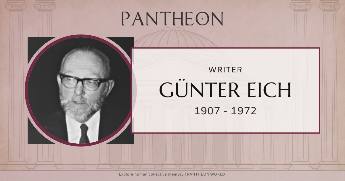 Günter Eich Biography | Pantheon