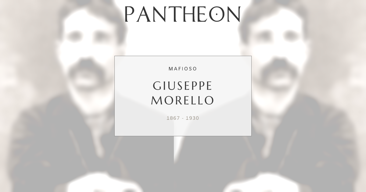 Giuseppe Morello Biography | Pantheon
