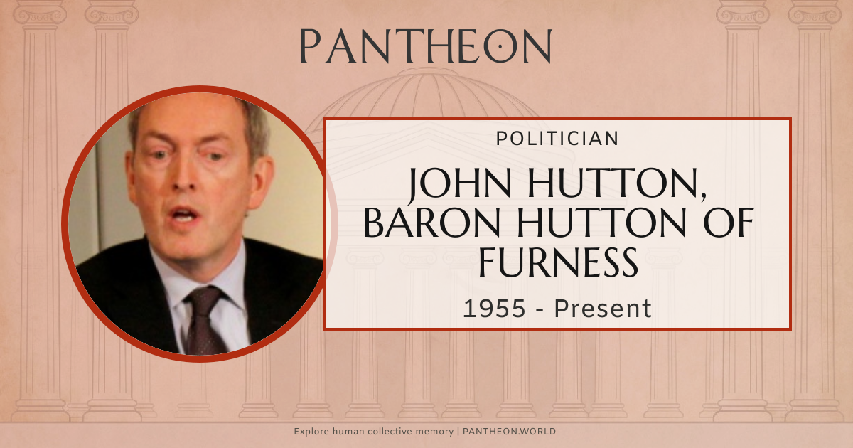 John Hutton, Baron Hutton of Furness Biography | Pantheon
