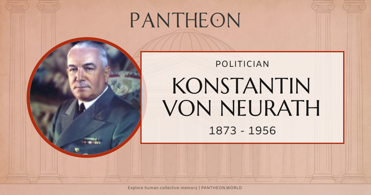 Konstantin von Neurath Biography | Pantheon