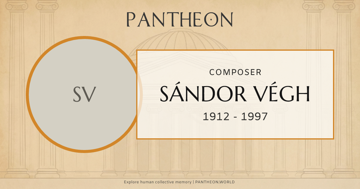 Sándor Végh Biography | Pantheon