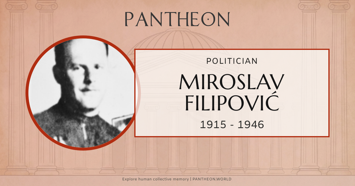 Miroslav Filipović Biography | Pantheon