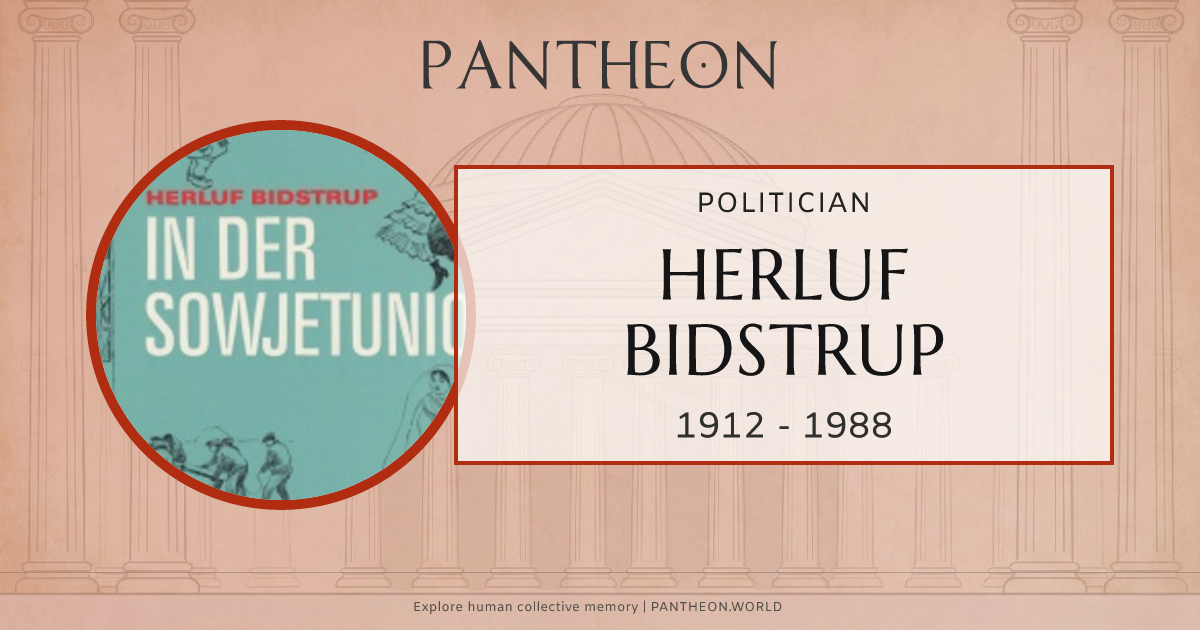 Herluf Bidstrup Biography | Pantheon