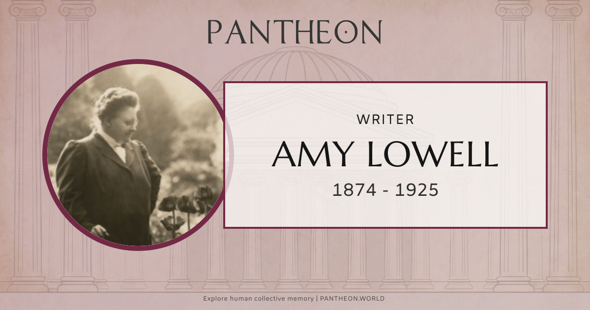 Amy Lowell Biography | Pantheon