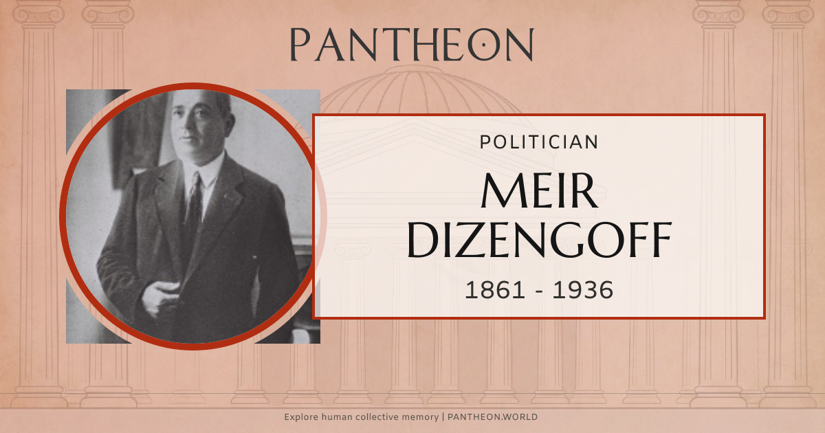 Meir Dizengoff Biography | Pantheon