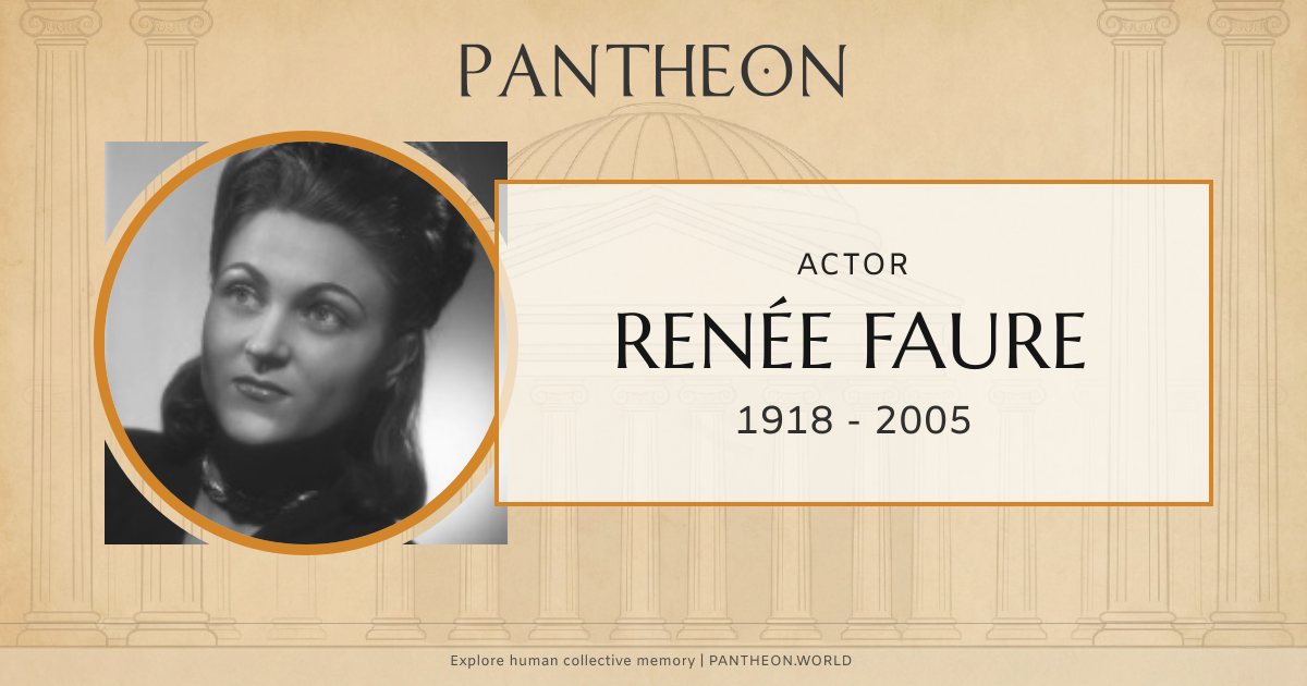 Renée Faure Biography | Pantheon