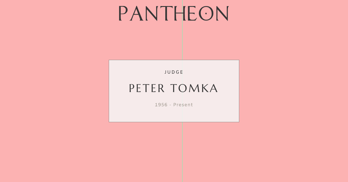 Peter Tomka Biography | Pantheon