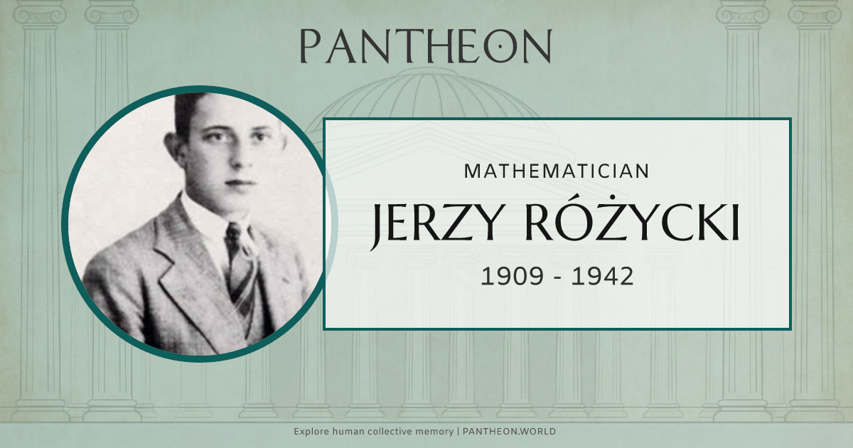 Jerzy Różycki Biography | Pantheon