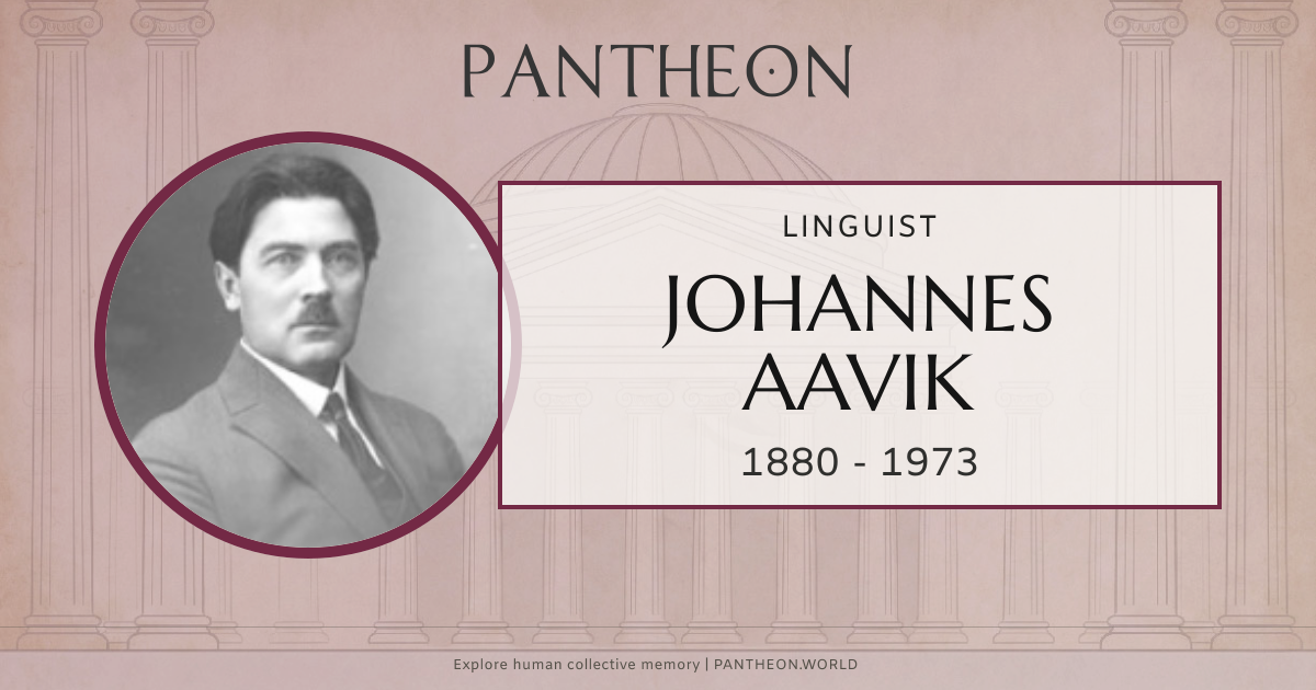Johannes Aavik Biography | Pantheon