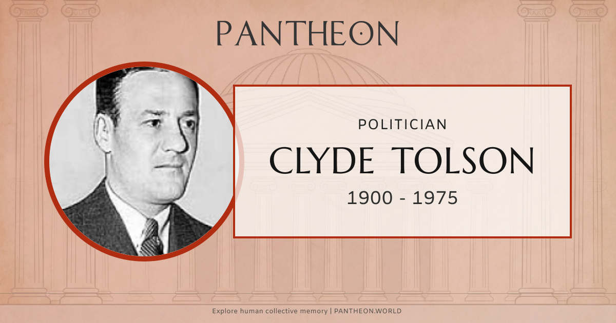 Clyde Tolson Biography | Pantheon