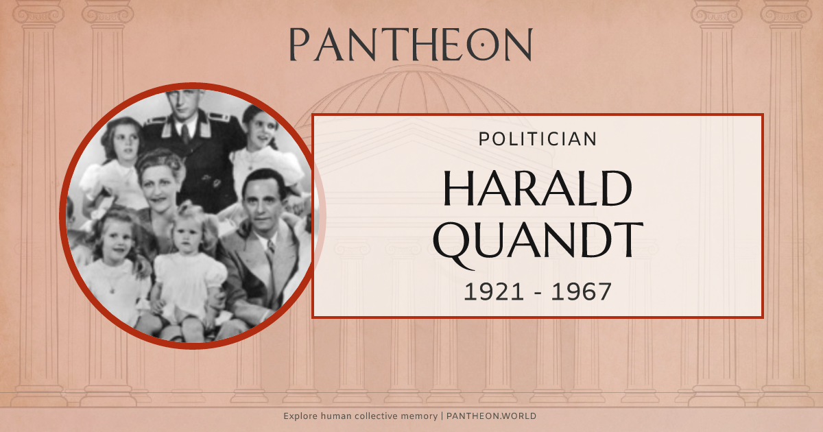 Harald Quandt Biography | Pantheon