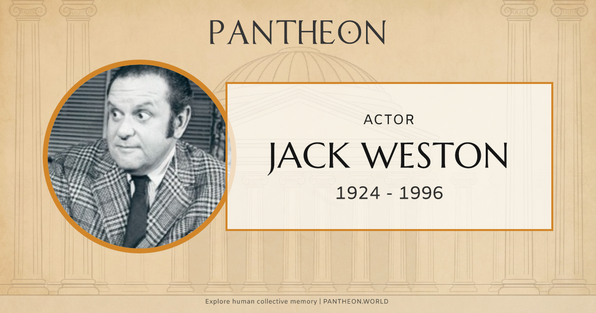 Jack Weston Biography | Pantheon