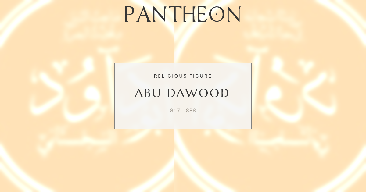 Abu Dawood Biography | Pantheon