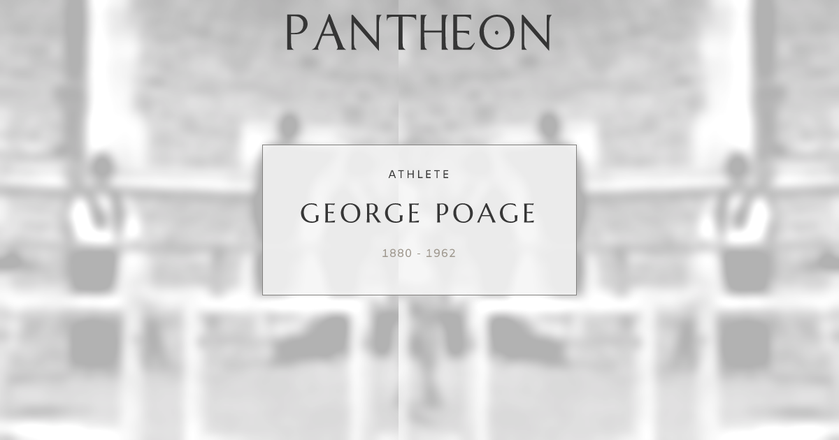 George Poage Biography | Pantheon