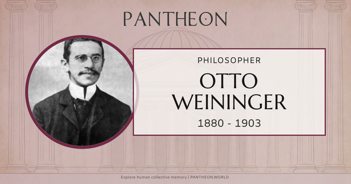Otto Weininger Biography | Pantheon
