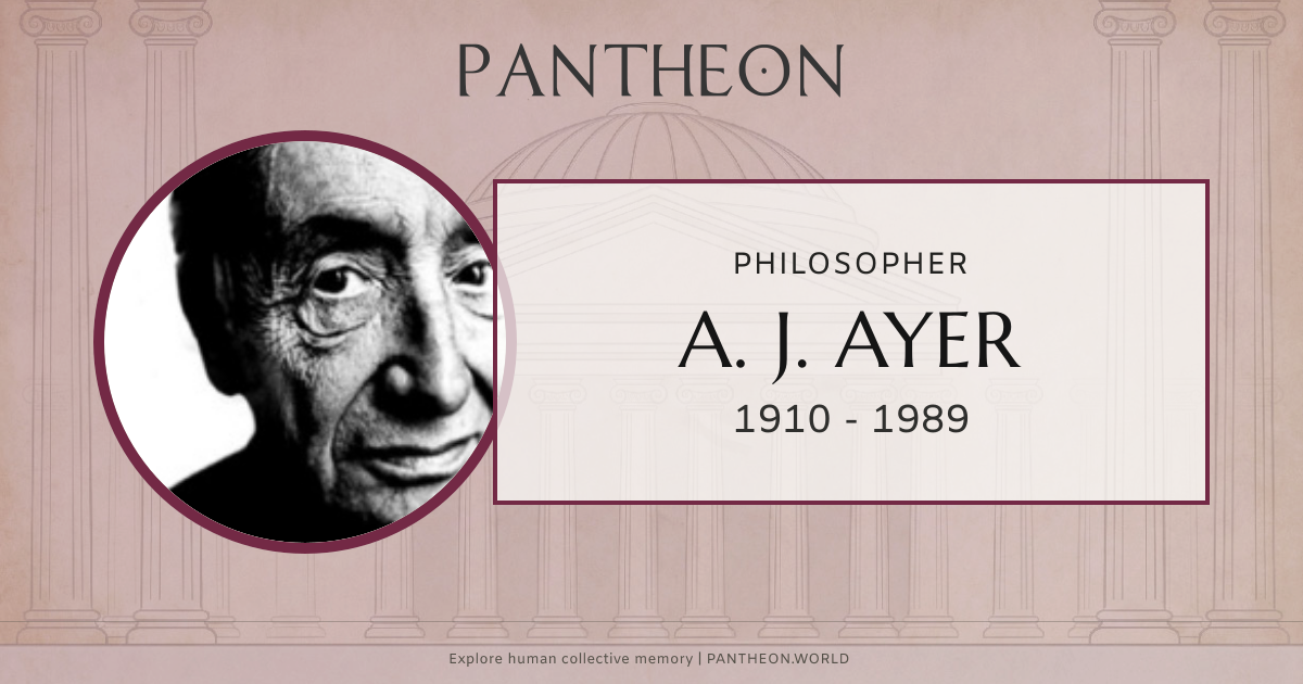 A. J. Ayer Biography | Pantheon
