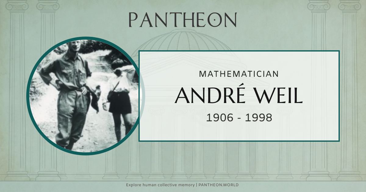 André Weil Biography | Pantheon