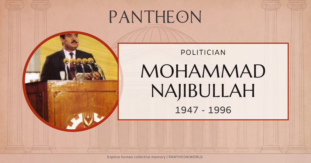 Mohammad Najibullah Biography | Pantheon