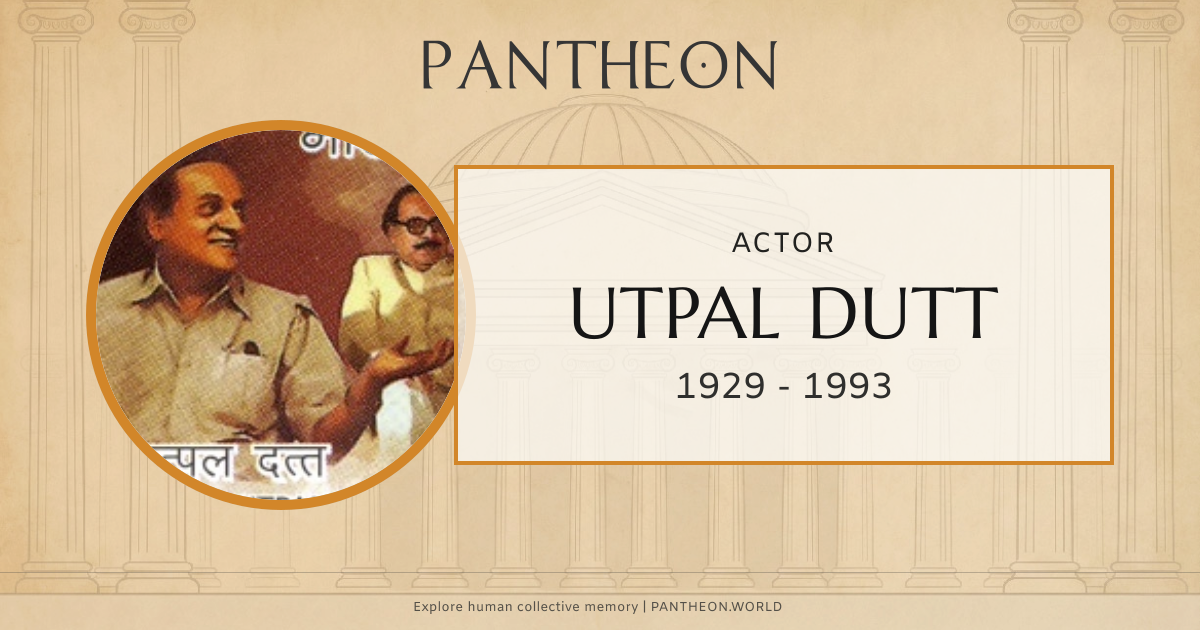 Utpal Dutt Biography | Pantheon