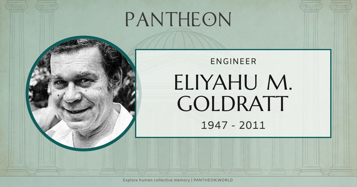 Eliyahu M. Goldratt Biography | Pantheon