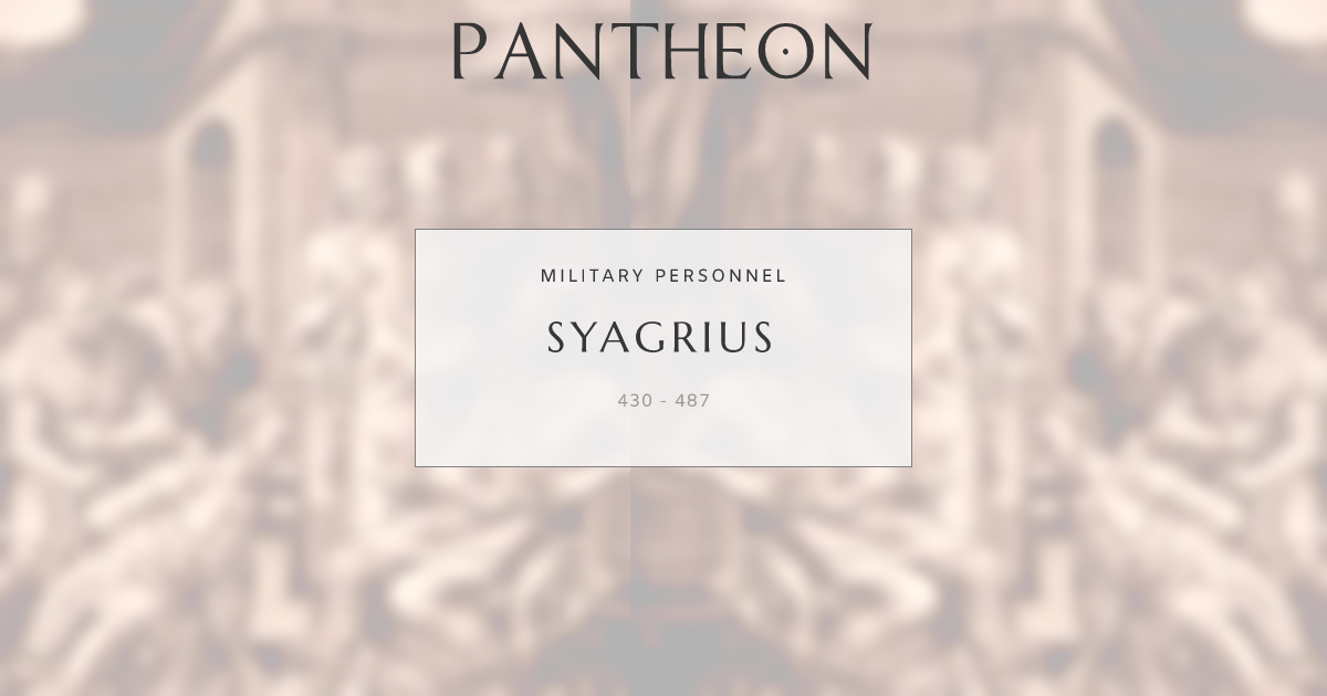 Syagrius Biography | Pantheon