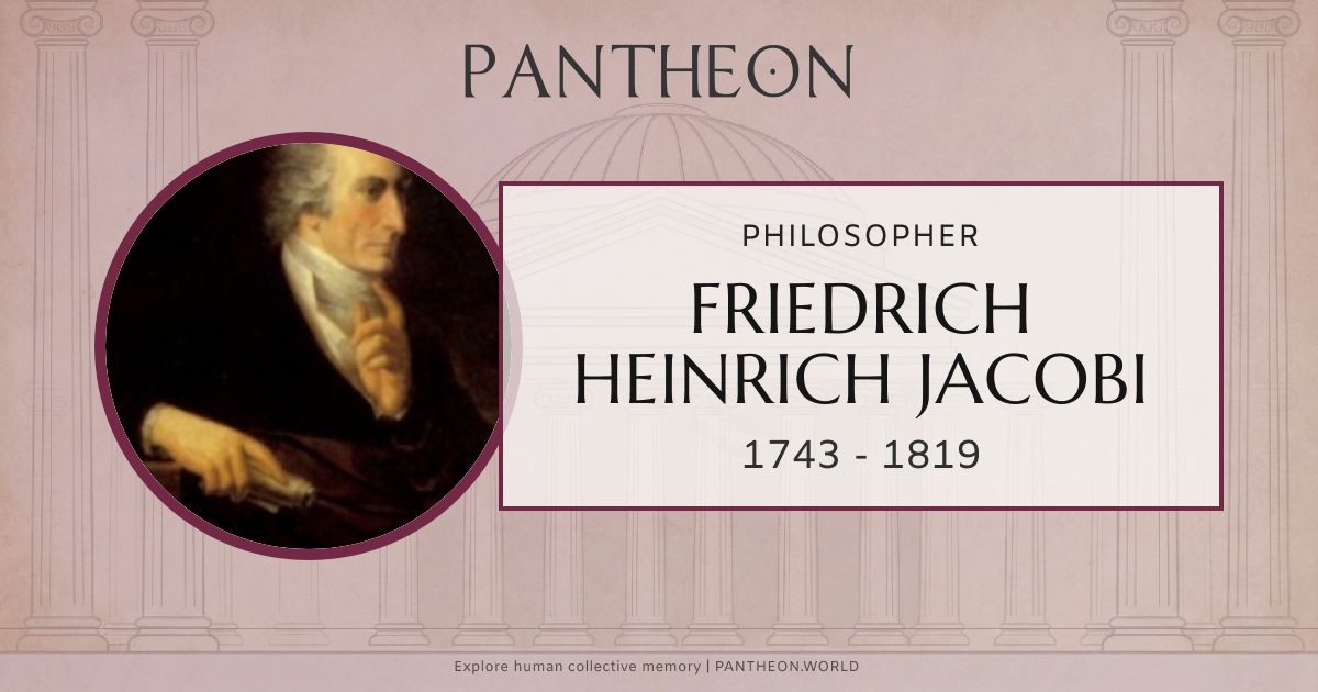 Friedrich Heinrich Jacobi Biography | Pantheon