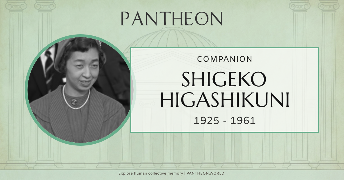 Shigeko Higashikuni Biography | Pantheon