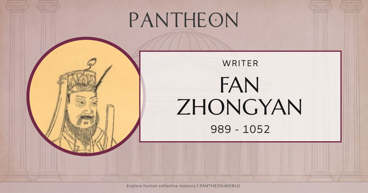 Fan Zhongyan Biography | Pantheon