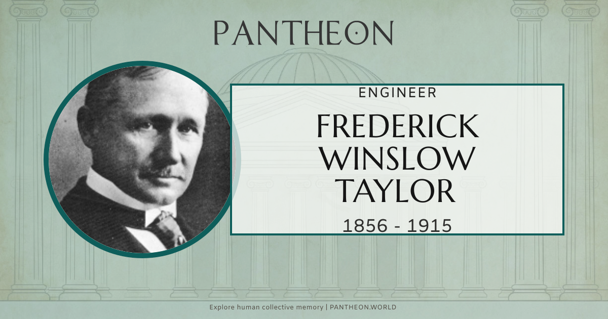 Frederick Winslow Taylor Biography | Pantheon