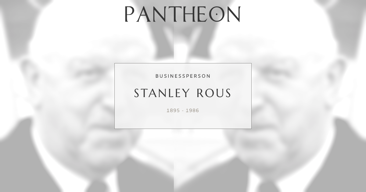 Stanley Rous Biography | Pantheon