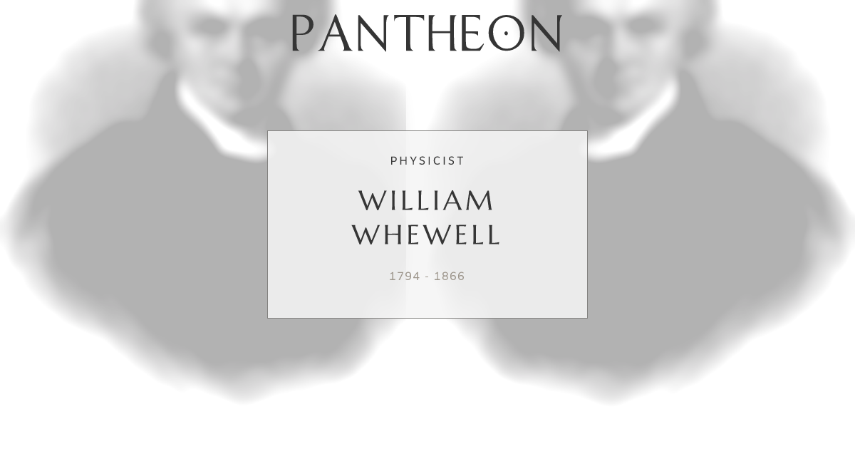 William Whewell Biography | Pantheon