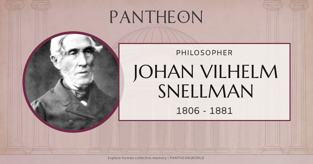 Johan Vilhelm Snellman Biography | Pantheon